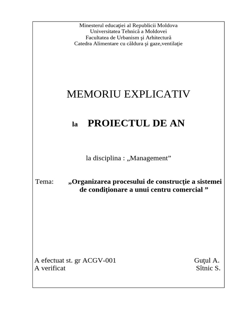 Memoriu Management | PDF