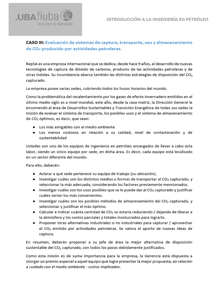 Enunciado Caso Iii | PDF