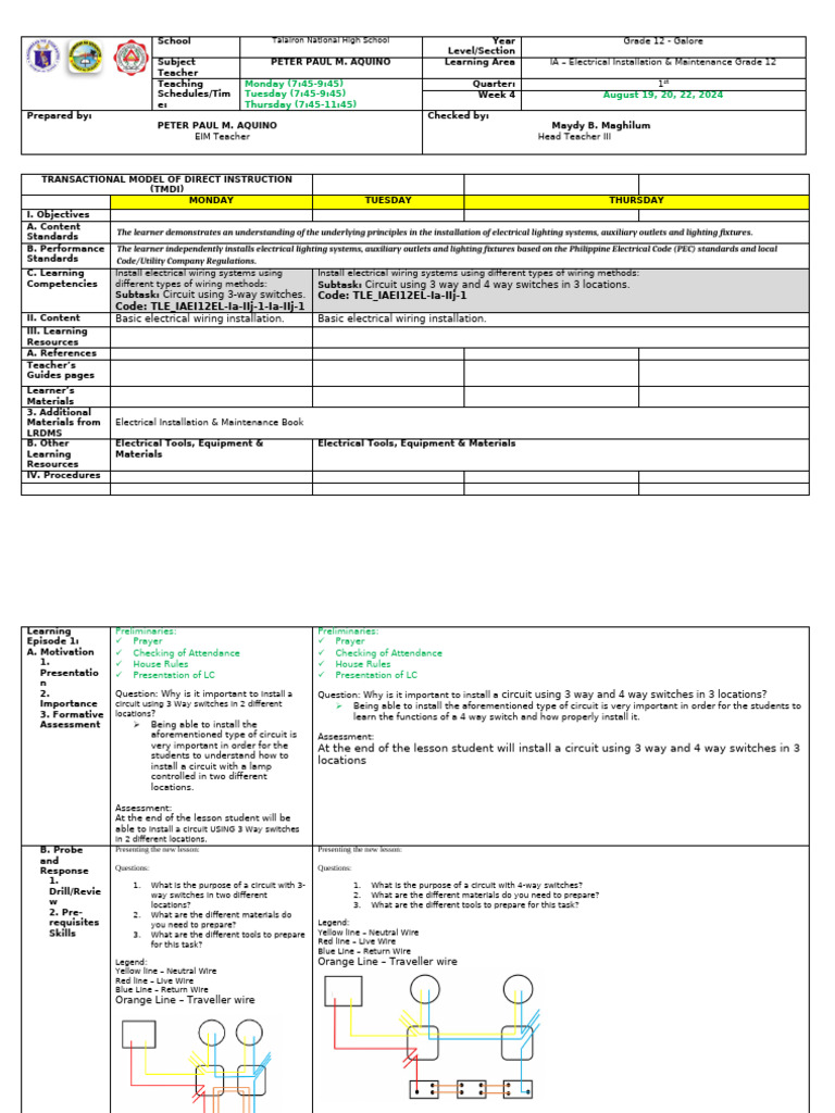 DLL Grade 12 - Week 4 | PDF