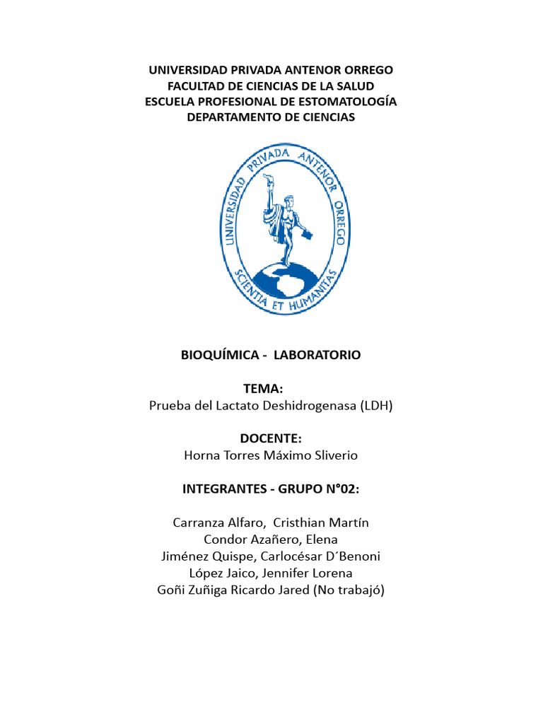 Prueba de LDH | PDF