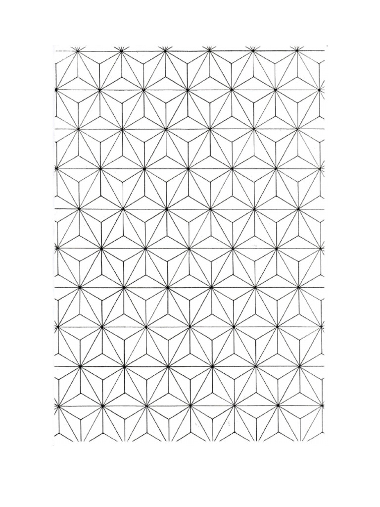 Técnica Sashiko - Diagrama ASANOHA. | PDF