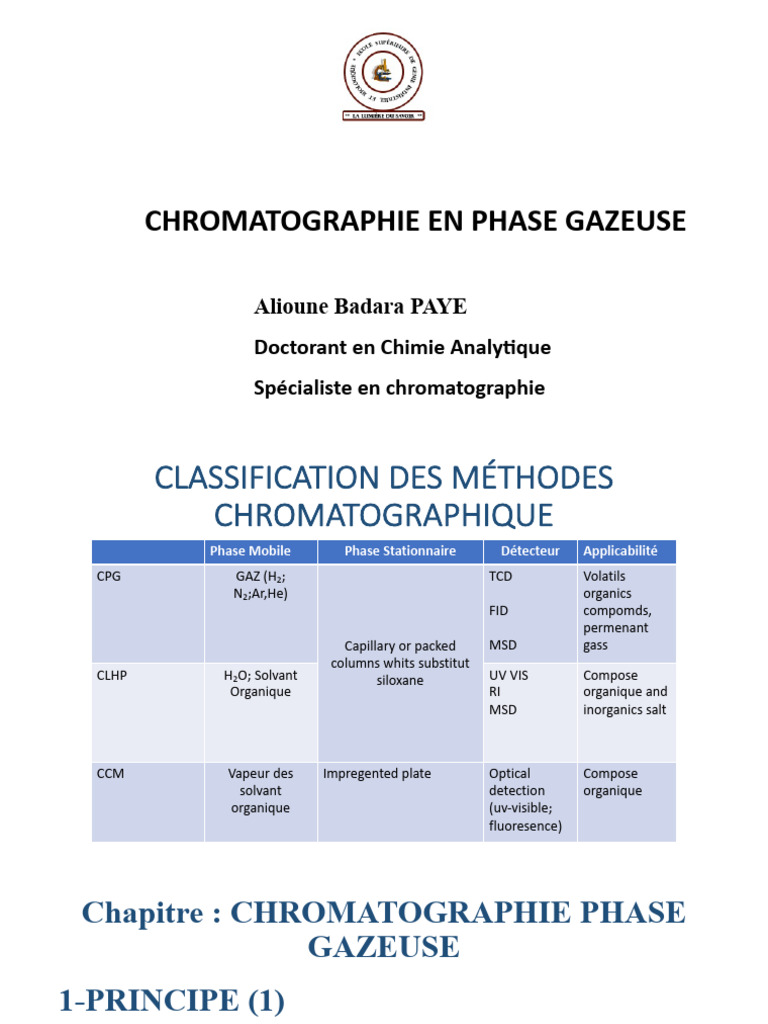 Cours 8 CPG Instrumentale | PDF