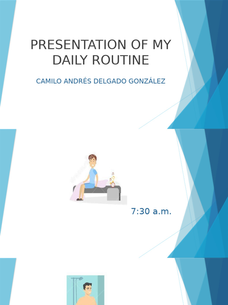 Presentation of My Daily Routine Camilo | PDF