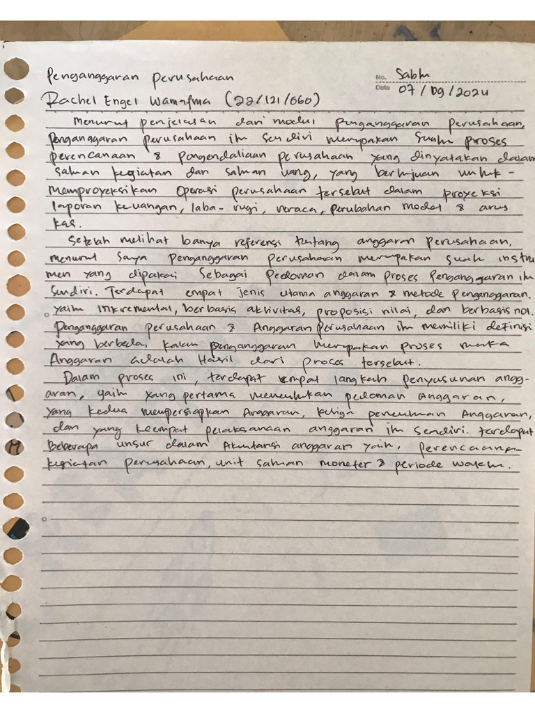 Rachel Engel Wamafma (22121060) | PDF