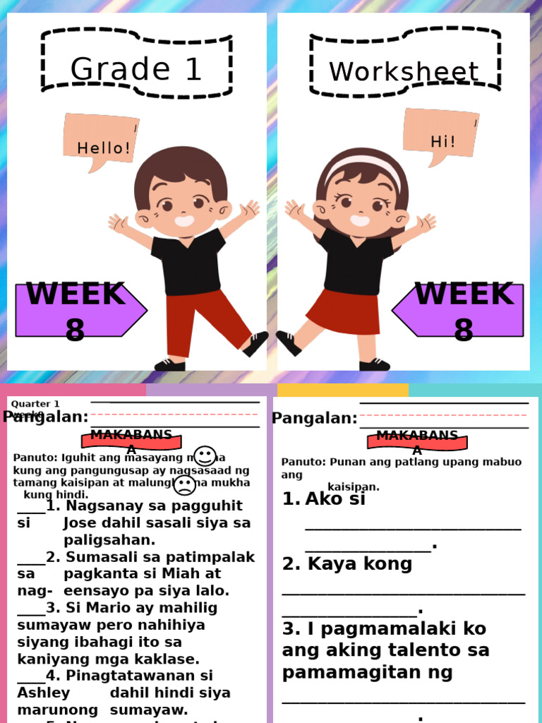 Worksheets Q1 Week8 | PDF