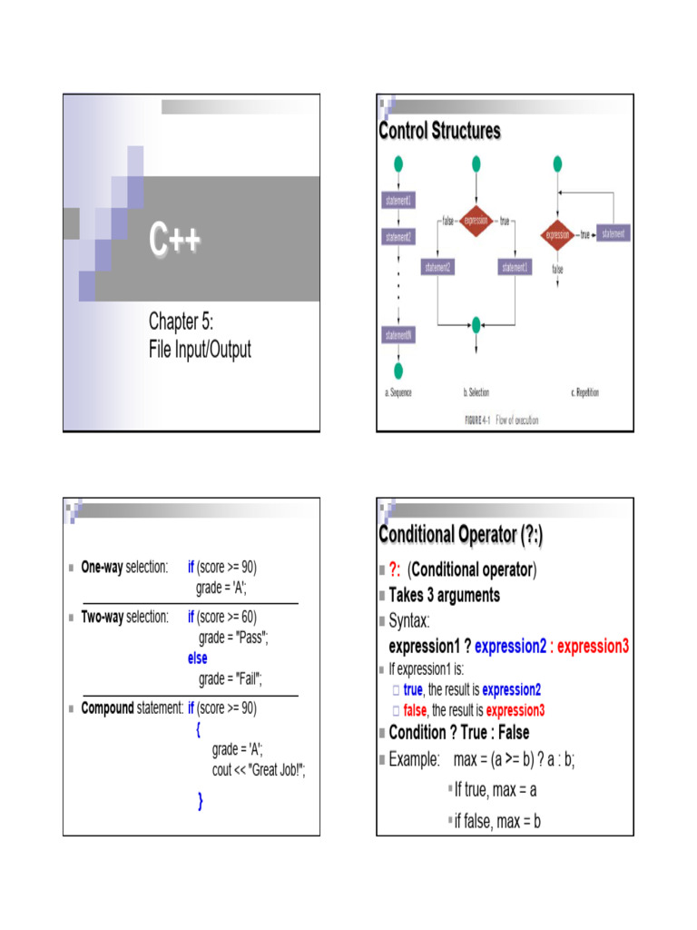 Ch5 File Input-Output | PDF