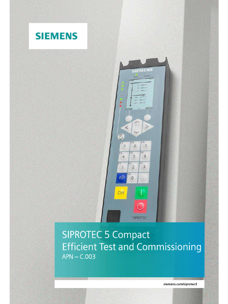 Siprotec 5 Commissioning Mode | PDF