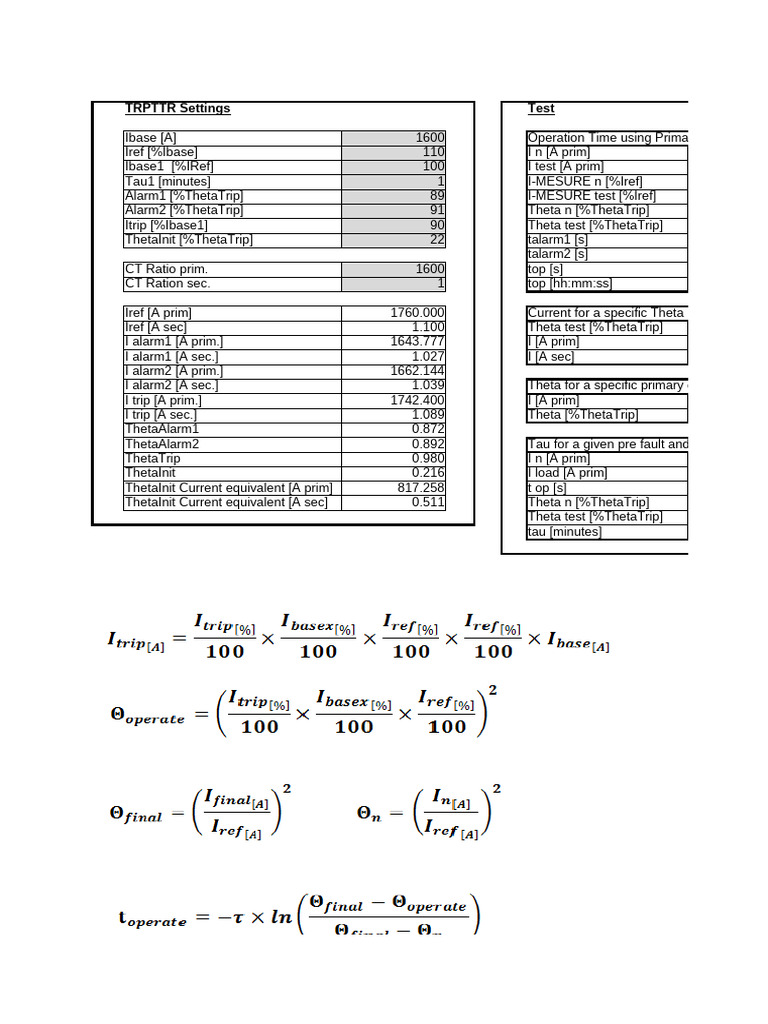REx670 - Thermal Overload - v2 | PDF