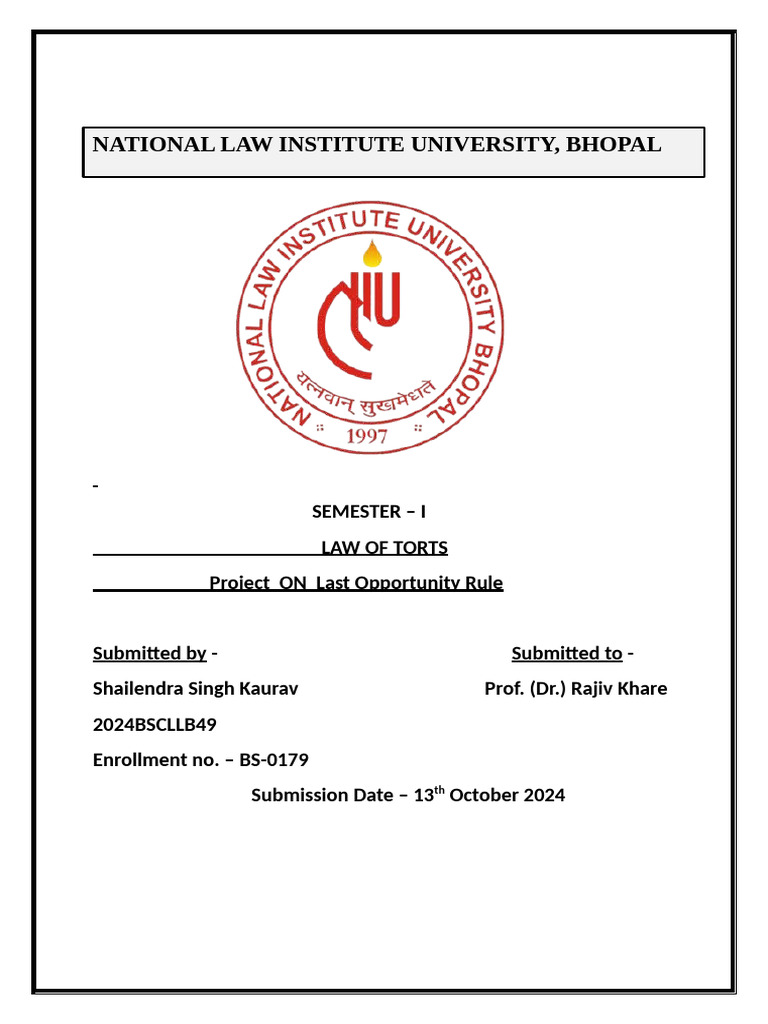 Shailendra Torts | PDF