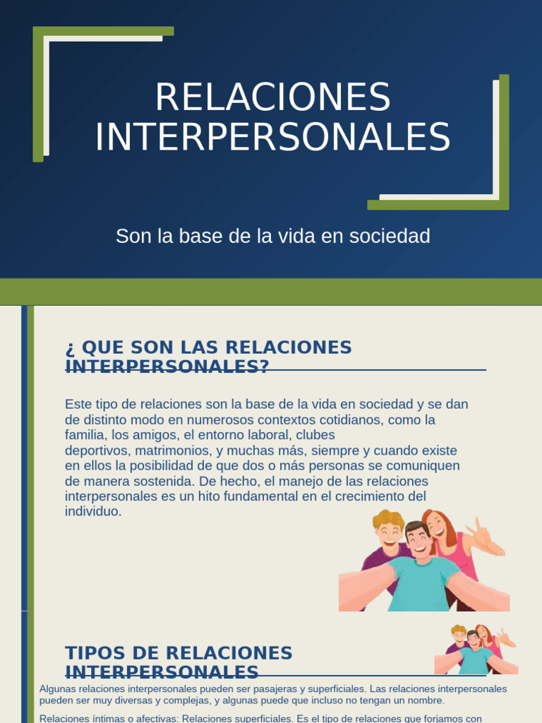 Relaciones Interpersonales | PDF