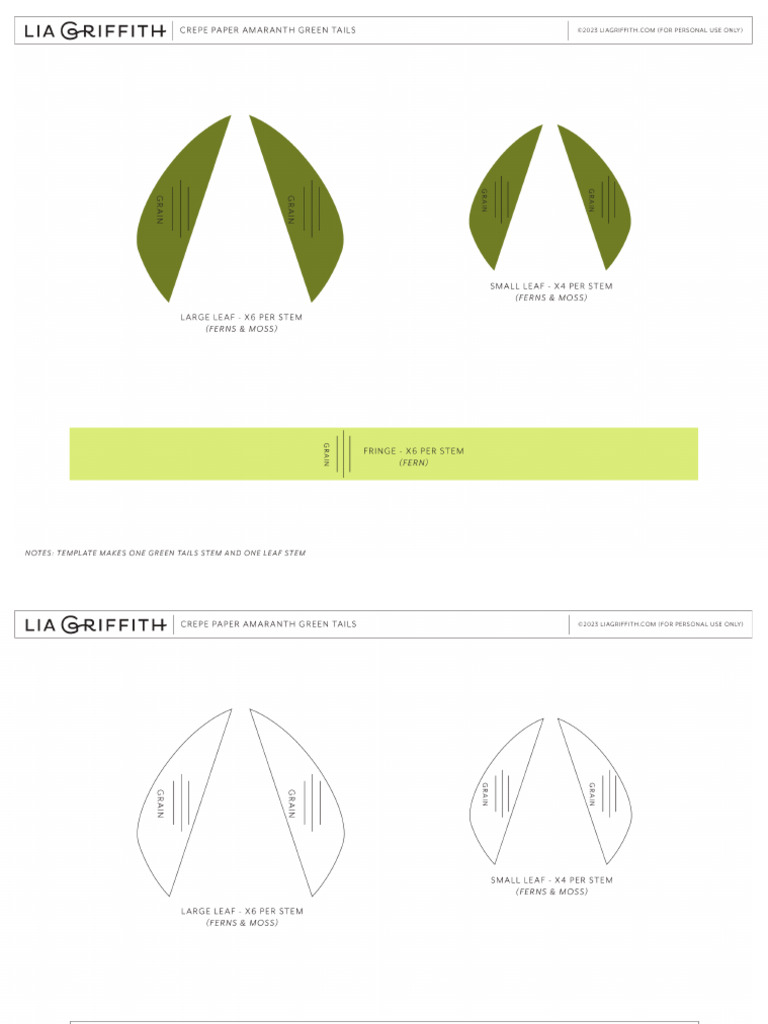 CrepeGreenTails Template | PDF