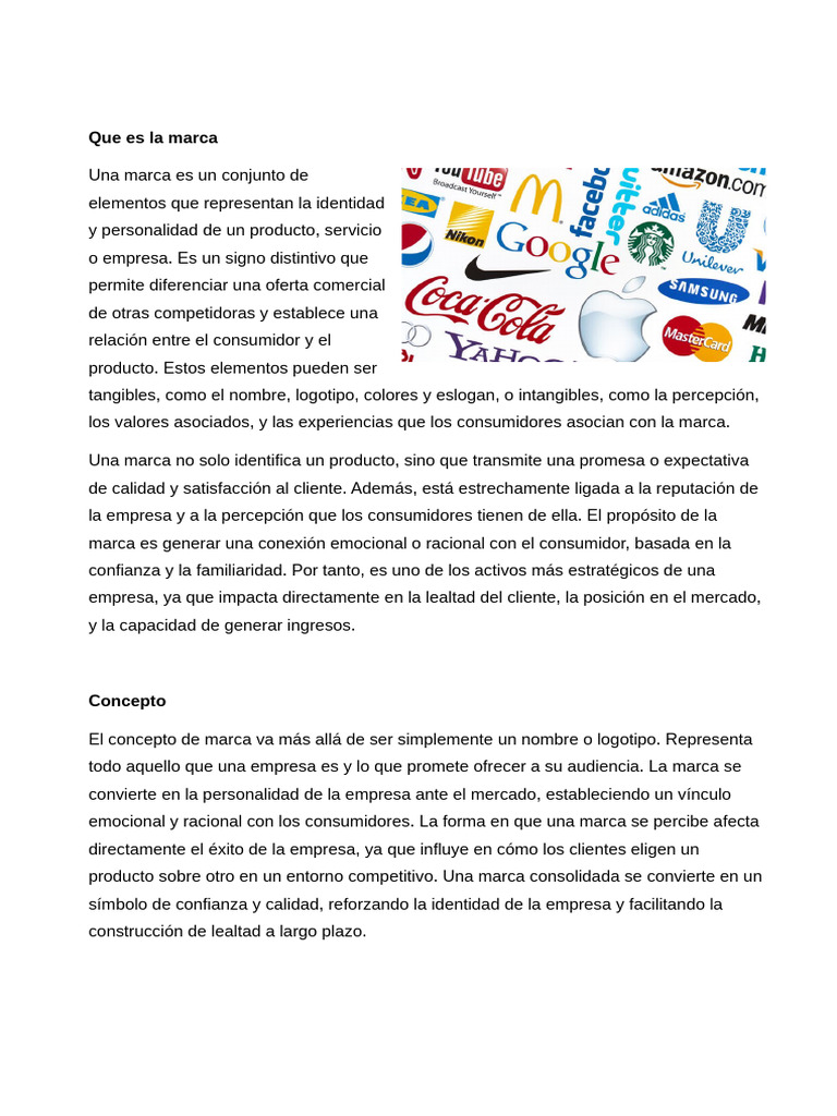 Que Es La Marca | PDF | Marca | Business