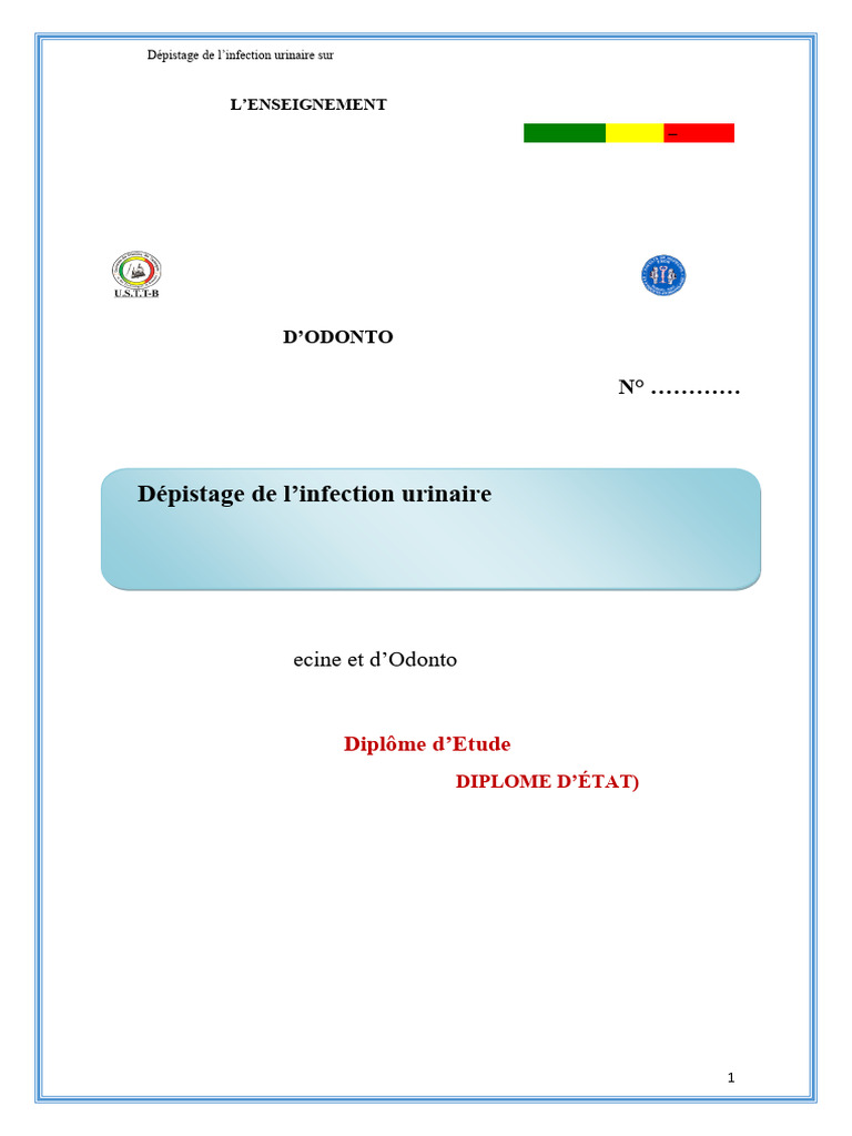 Memoire D.E.S. DR Issa KONE | PDF