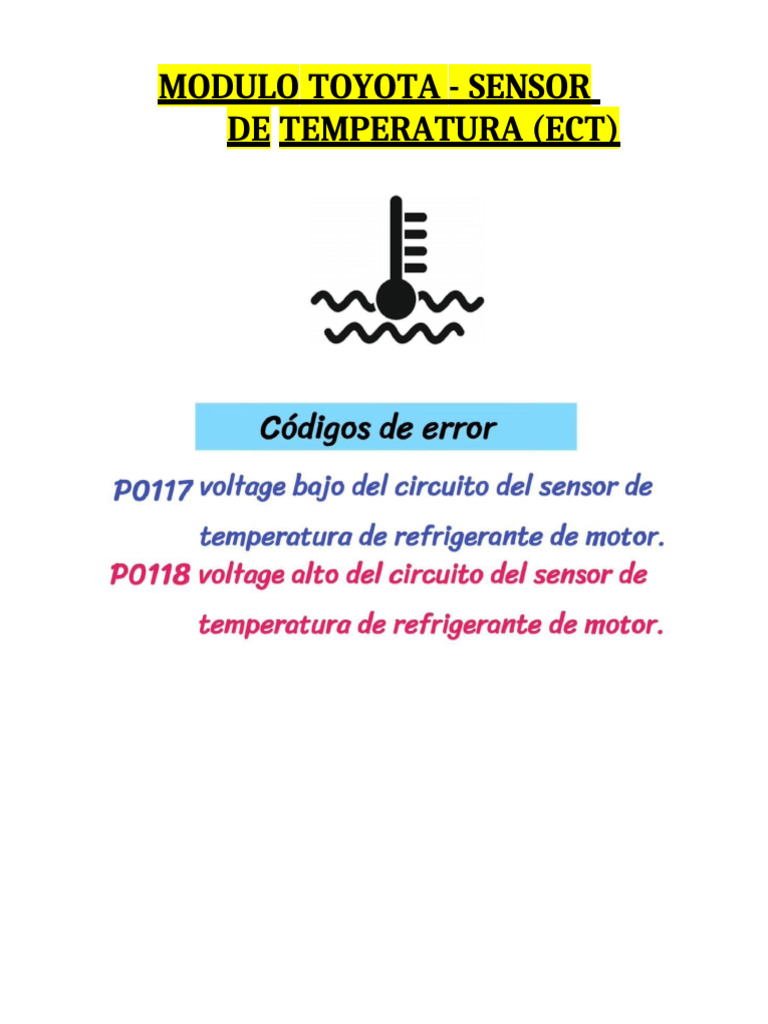 Sensor de Temperatura Ect | PDF