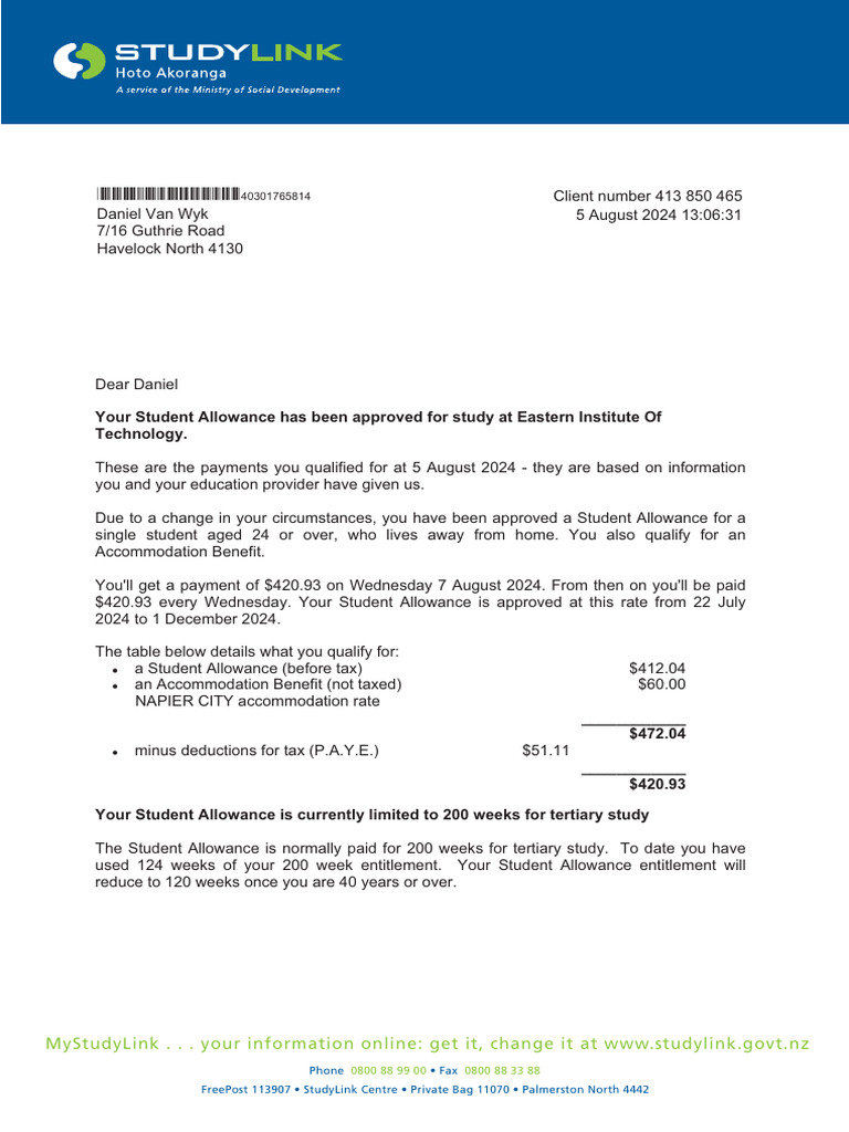 Your Student Allowance Has Been Approved For Study at Eastern Institute ...