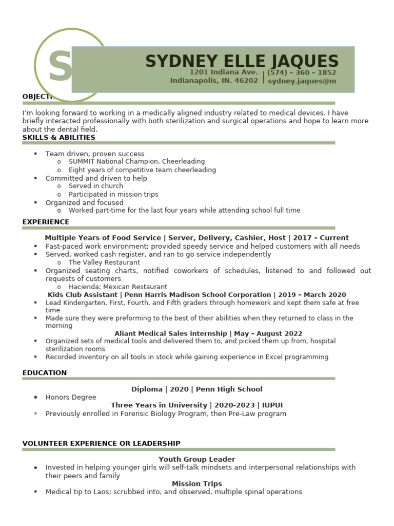 A Useless Resume | PDF | Self-Improvement