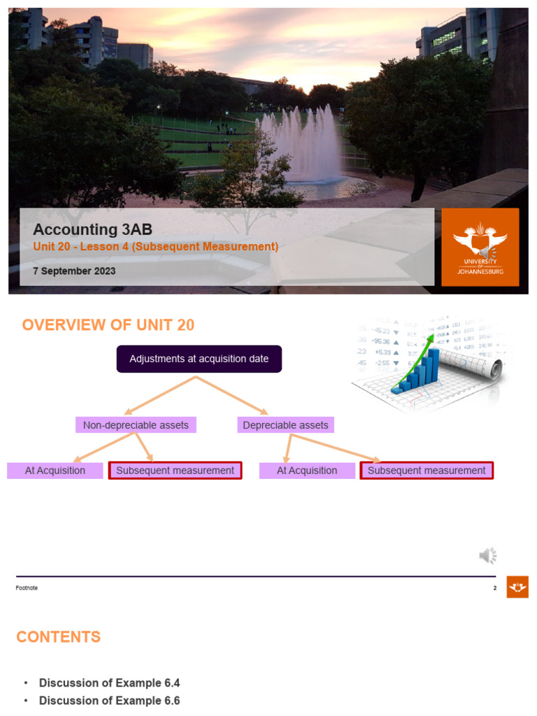 Unit 20 - Lesson 4 (Subsequent Measurement) | PDF
