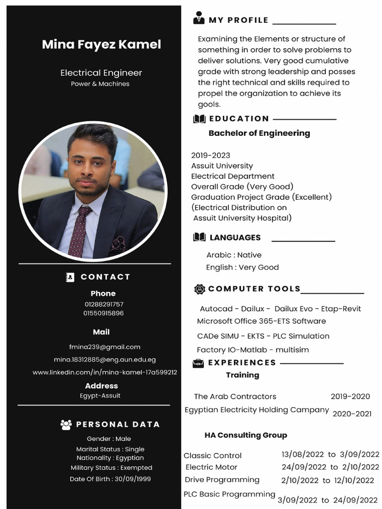 2024 Mina Fayez Kamel-Electrical Power Engineer | PDF