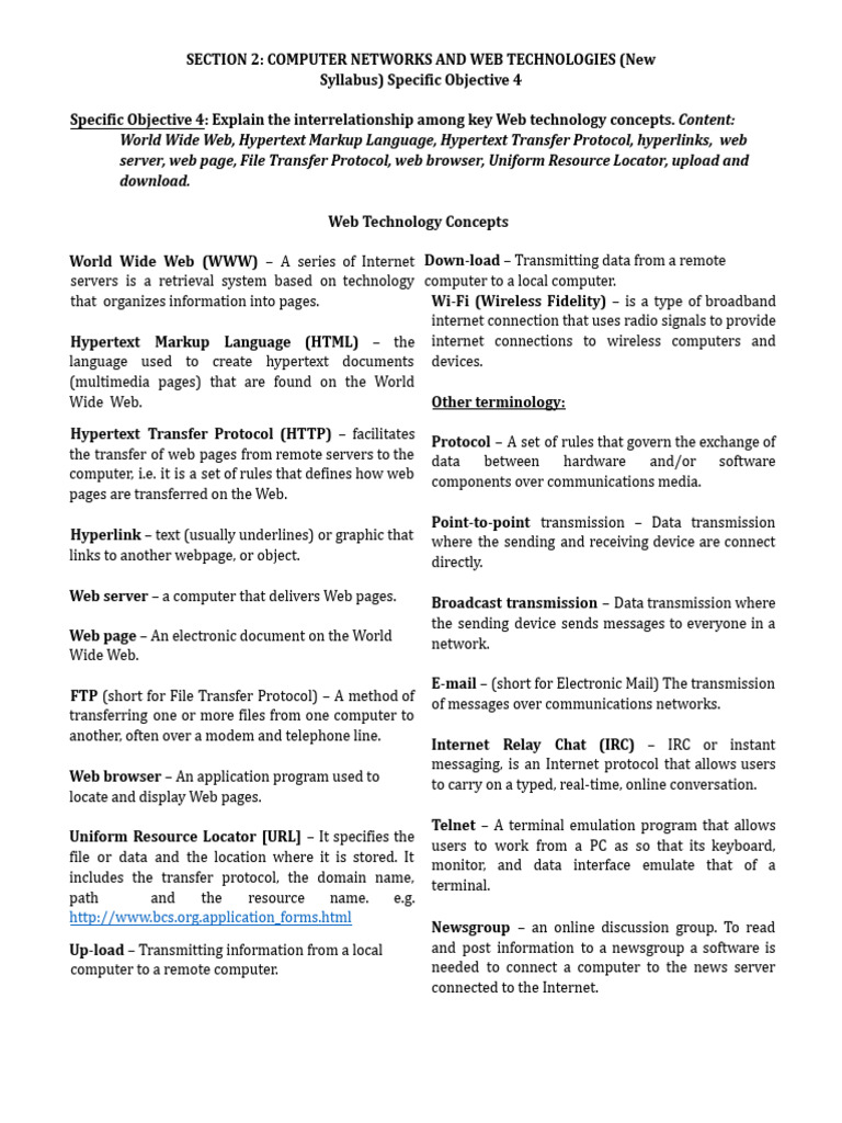 2.4 Web Technology Concepts | PDF