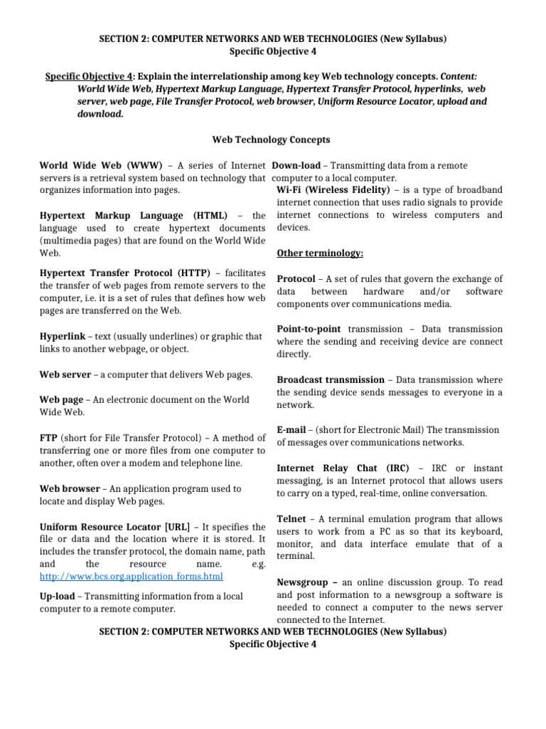2.4 Web Technology Concepts | PDF