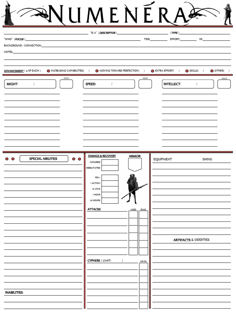 Numenera Character | PDF