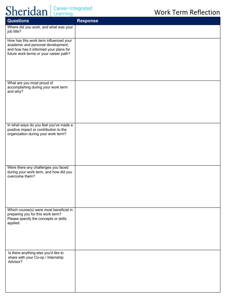 Work Term Reflection Final | PDF