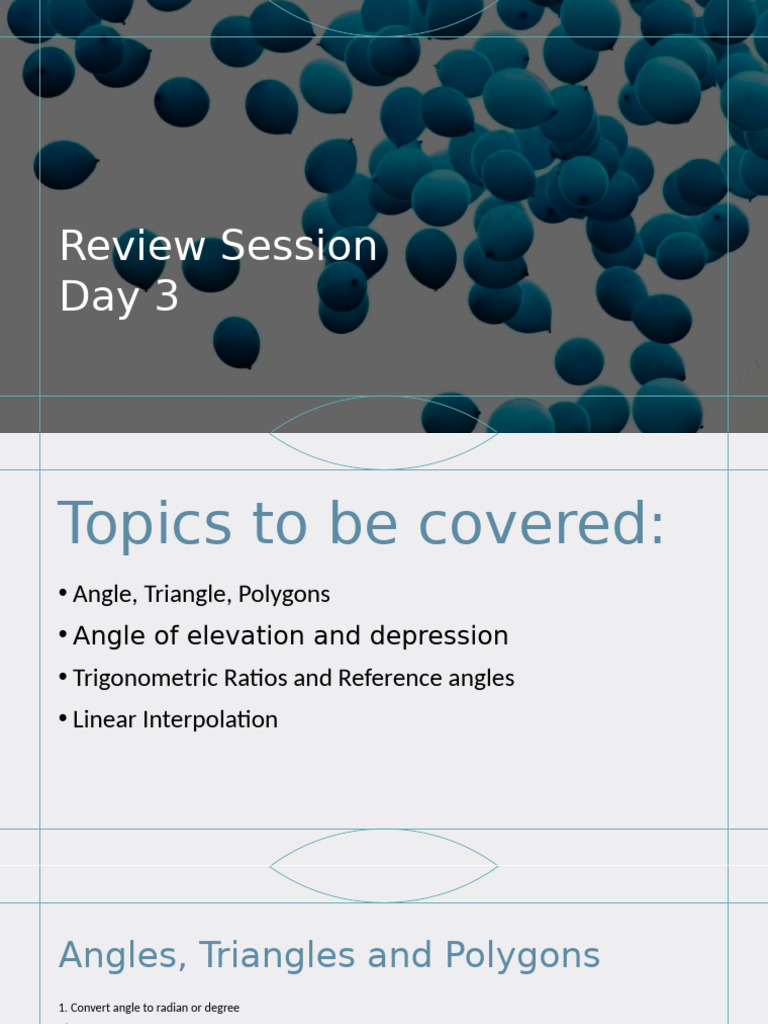 Review Session | PDF