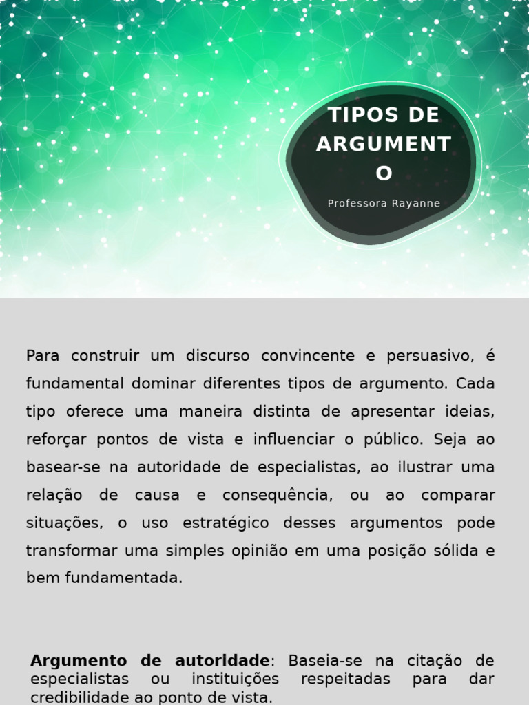 Tipos de Argumento | PDF