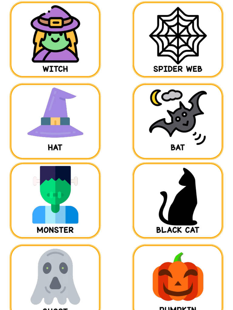 Halloween-flashcards-pdf | PDF