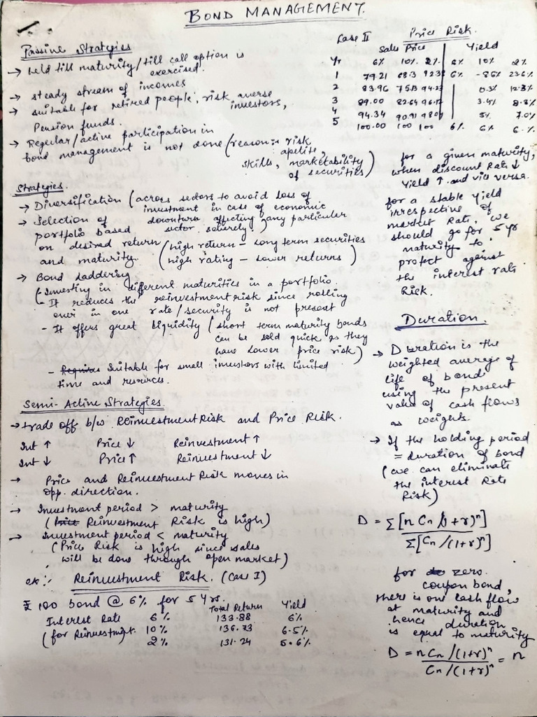 Bond Management | PDF