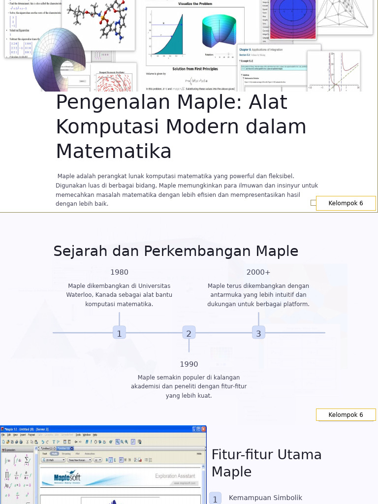Pengenalan Maple Alat Komputasi Modern Dalam Matematika | PDF