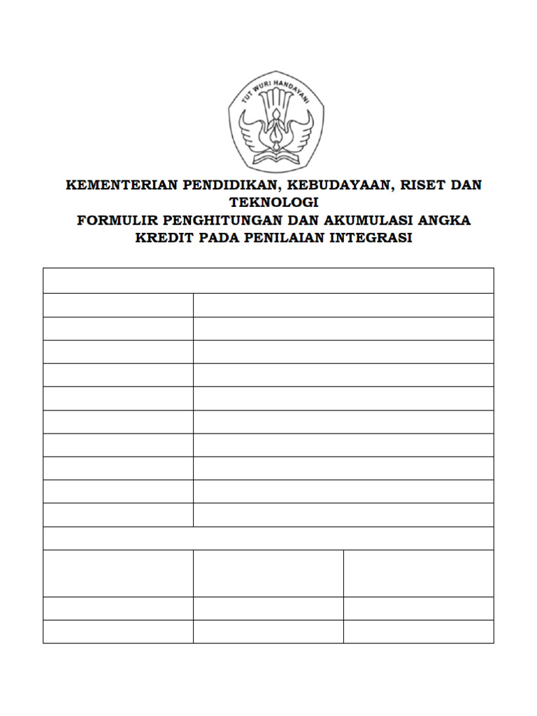 Pak Integrasi Dosen | PDF