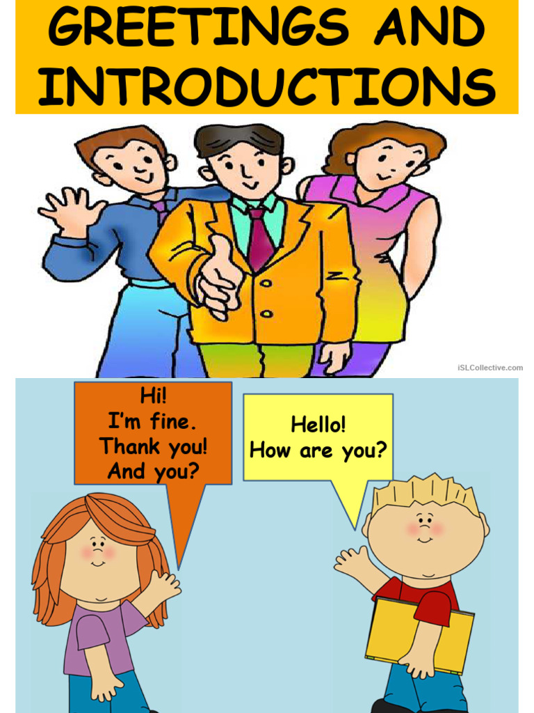 Greetings and Introductions | PDF