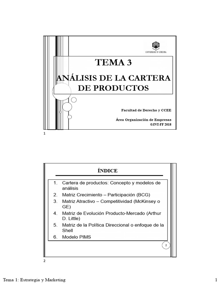Tema 3 Matrices de Evaluaci N de Carteras 2020 | PDF