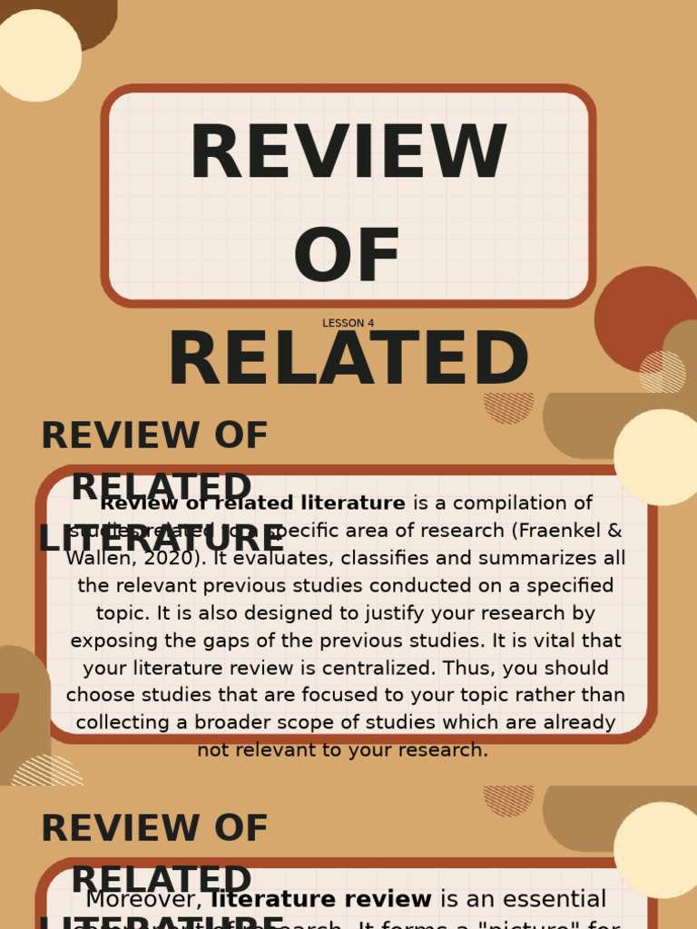 Lesson 4 Review of Related Literature | PDF