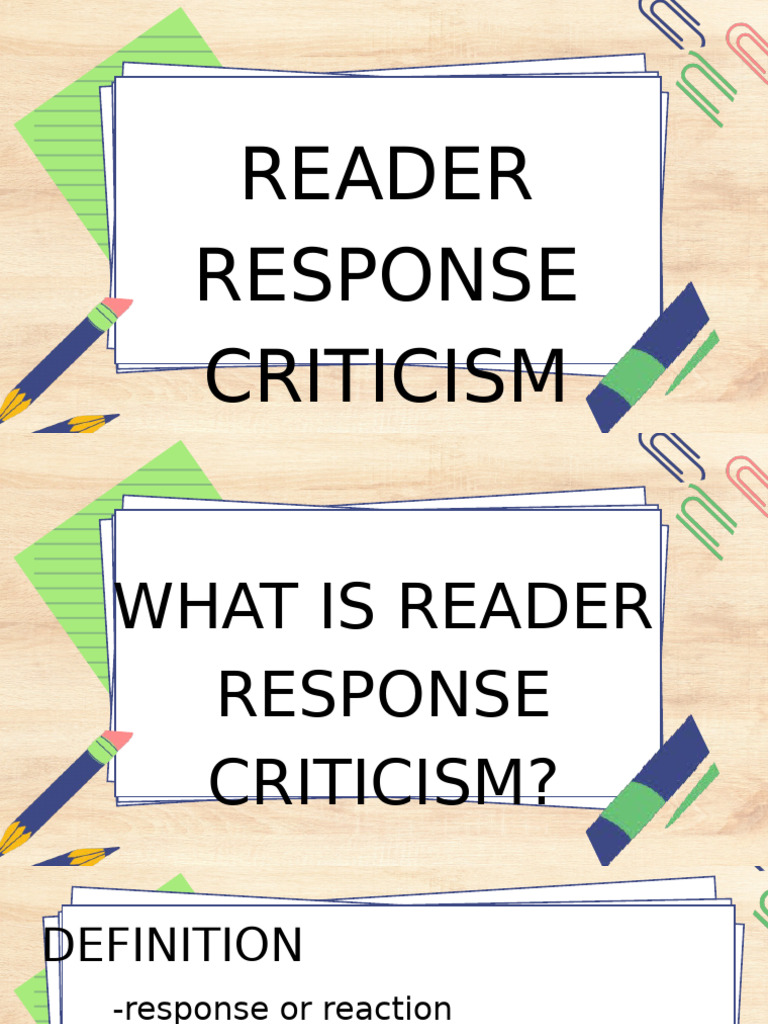 Reader Response Criticism | PDF
