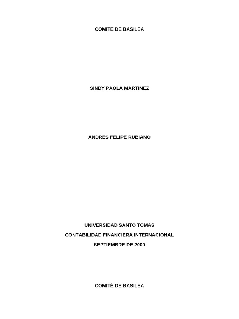 Comite de Basilea | PDF