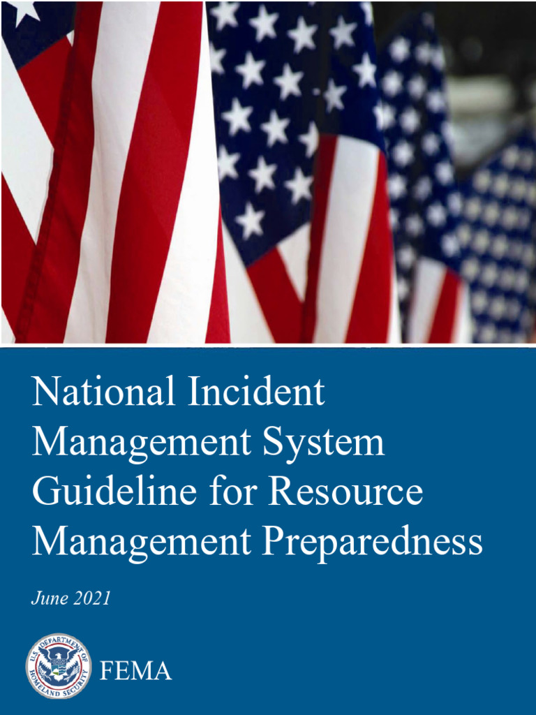 Nims Guideline Resource Management Preparedness | PDF
