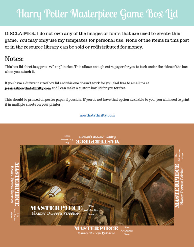 Harry Potter Masterpiece Box | PDF