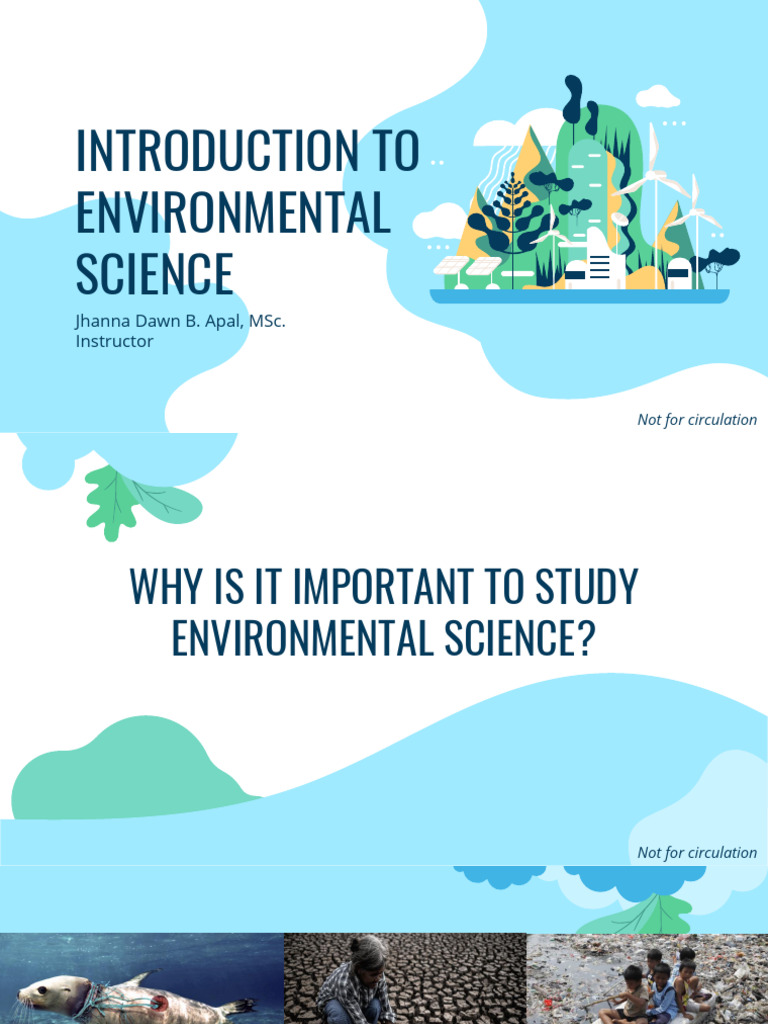 Introduction To Envi Sci Part 1 | PDF