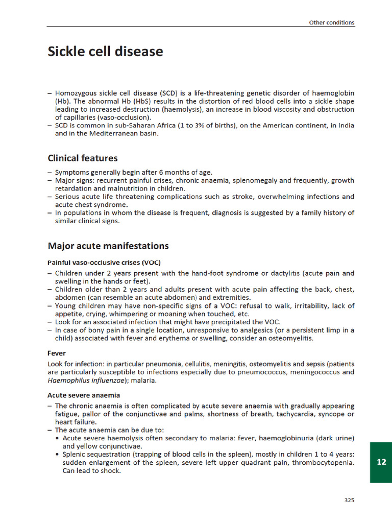 Sickle cell anaemia | PDF