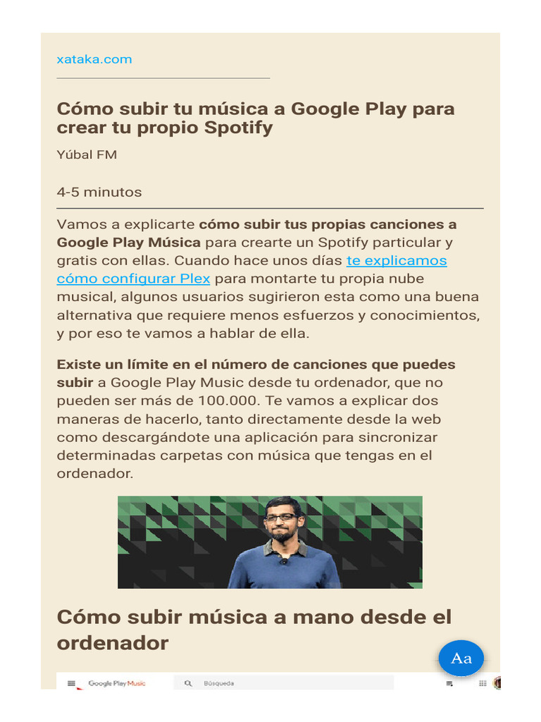 Cómo Subir Tu Música A Google Play para Crear Tu Propio Spotify | PDF