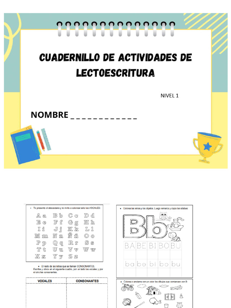Cuadernillo Lectoescritura | PDF