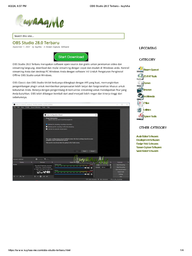 OBS Studio 28.0 Terbaru - kuyhAa | PDF