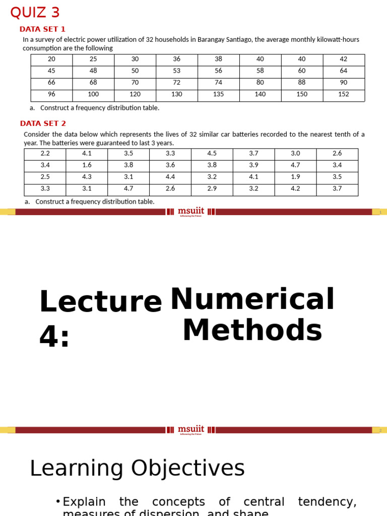 Lecture 4 Numerical Methods | PDF
