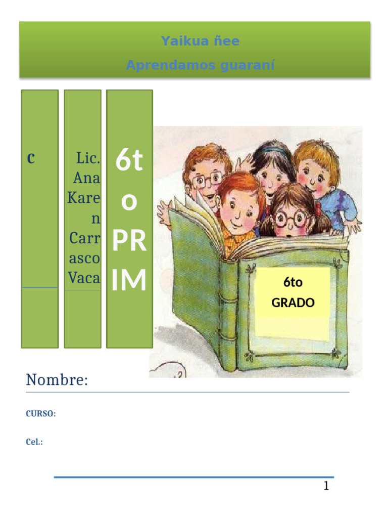 6t o PR IM: Lic. Ana Kare N Carr Asco Vaca | PDF