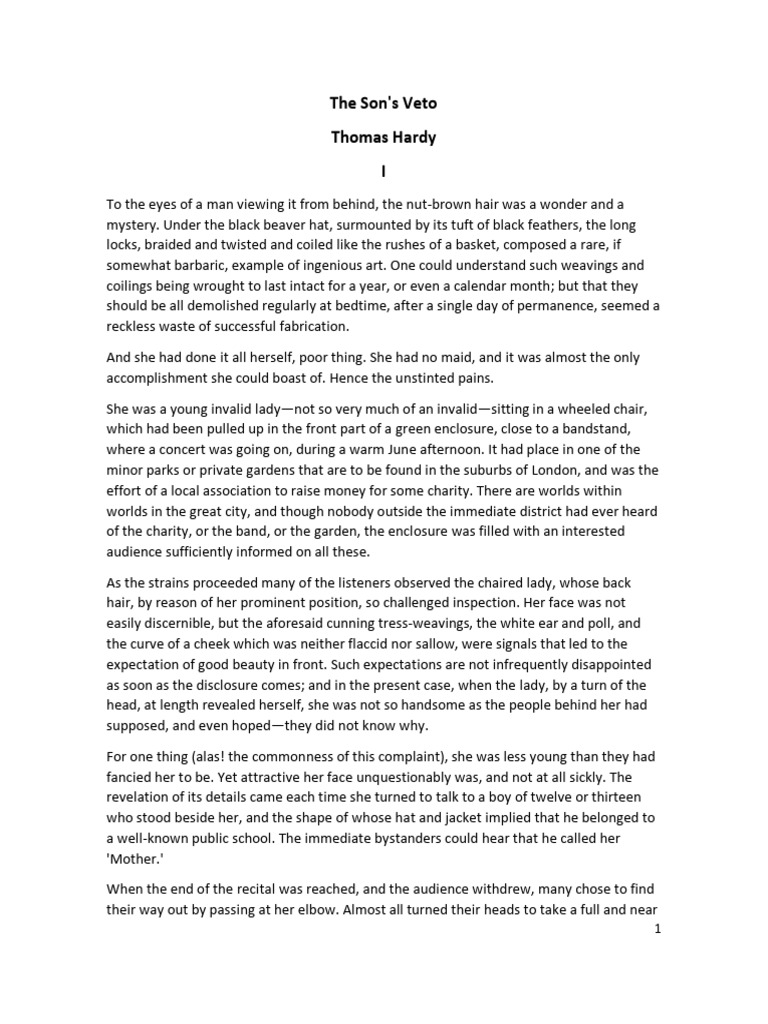 The Sons Veto | PDF