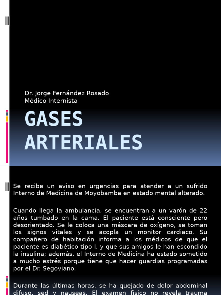 GASES ARTERIALES Jorge | PDF