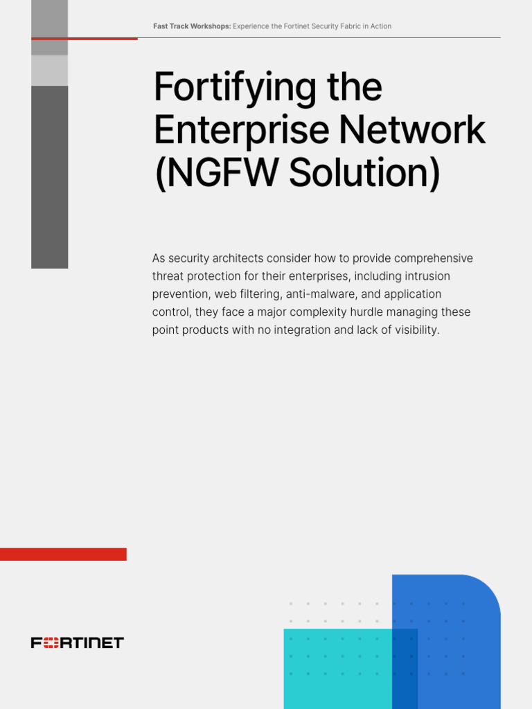 FFT - Fortifying The Enterprise Network (NGFW Solution) Brochure r04.00 | PDF