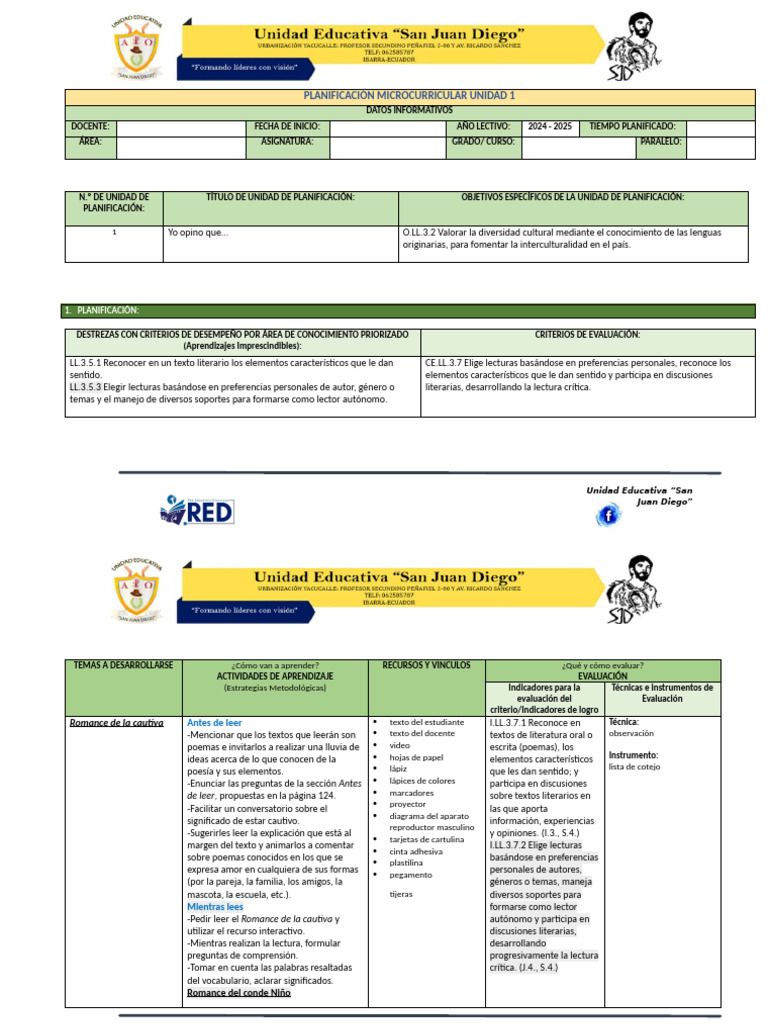 Formato Pud 2024-2025 | PDF